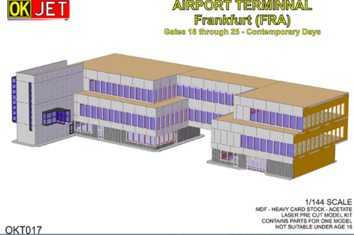 Bra.Z Models OKT017 Airport Terminal Frankfurt (FRA) Gates 18 through 25 contemporary days