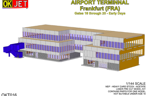 Bra.Z Models OKT016 Airport Terminal Frankfurt (FRA) Gates 18 through 25 early days
