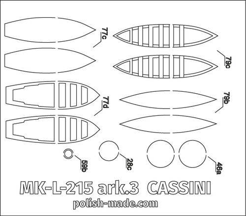 Modelarstwo kartonowe L-215 Cassini 1894 - Frames