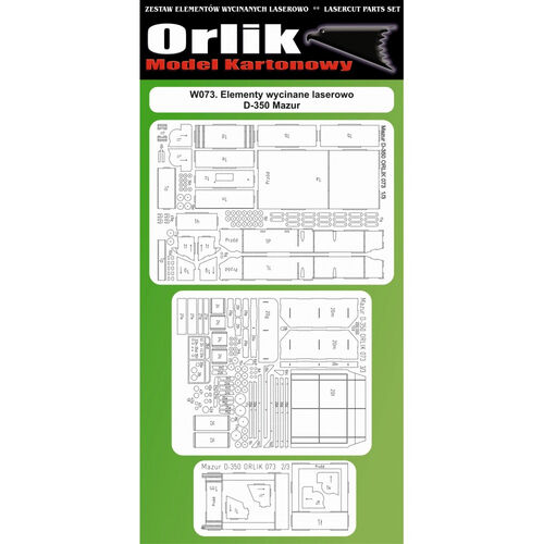 Orlik 073w Mazur D-350 - Laser Cutting Frames And Wheels