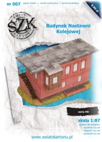 Świat z kartonu 007 Budynek Nastawni Kolejowej