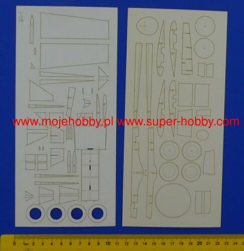 Haliński KA-3-2004-ac Polikarpow I-16 - Soviet Fighter (Laser Cut Frames)