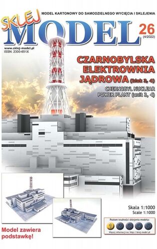 Sklej Model 26 Elektrownia Jądrowa w Czarnobylu