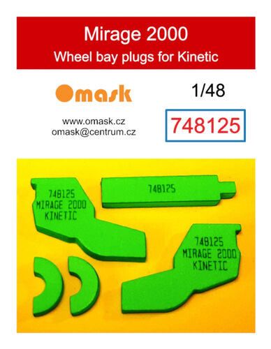 Omask 748125 Dassault Mirage 2000 - Wheel Bay Plugs (for Kinetic Kits)