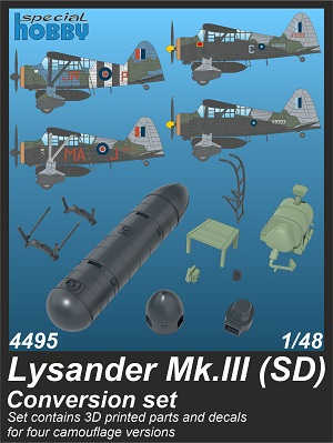 CMK K4495 Westalnd Lysander Mk.III (SD) - Conversion Set (for Airfix Kits)