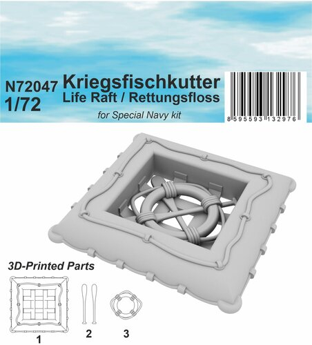 CMK KN72047 Kriegsfischkutter Life Raft / Rettungsfloss (For Special Navy Kit)