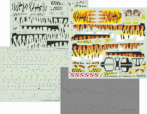 Model Maker Decals D48119 Su-22UM-3K „707" Tiger 2017