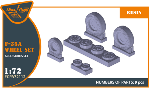 Clear Prop Models A72112 F-35A Wheel Set