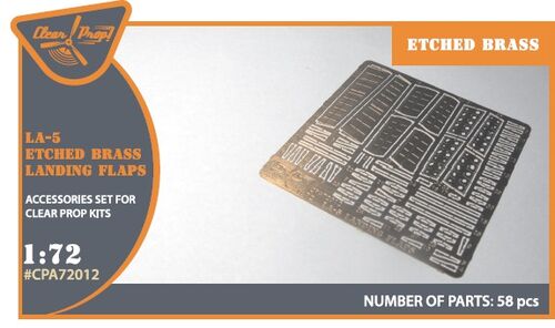 Clear Prop Models A72012 La-5 (all versions) PE landing flaps
