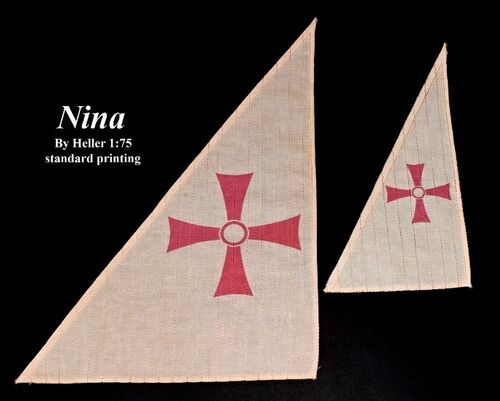 HiSModel S069p Nina - set of sails with printing