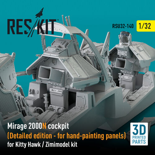 RES/KIT U32-0140 Mirage 2000N Cockpit (Detailed Edition) For Kitty Hawk/Zimimodel Kits
