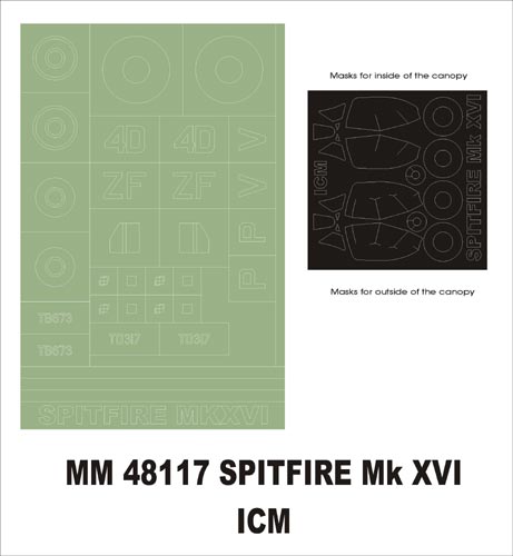 Montex MM48117 Spitfire Mk.XVI ICM 48071
