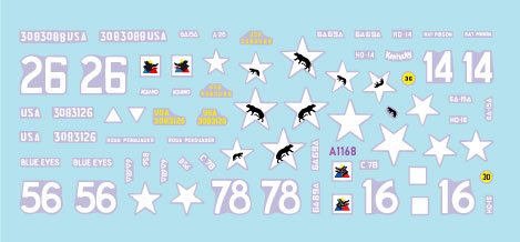 Star-Decals 72-A1168 US 6th Armored Division #2 (The Super-Sixth In Europe 1944-45), Assault Tanks - M4 105mm, M4A3E2 Jumbo