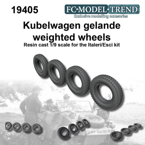 FC ModelTrend 19405 Kubelwagen weighted tires