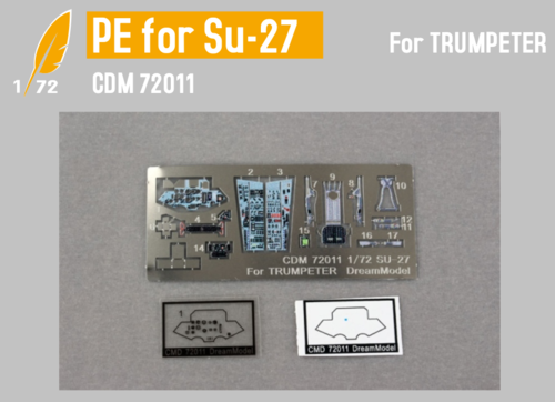 Dream Model CDM72011 Cockpit PE for SU-27 (TRUMPETER)