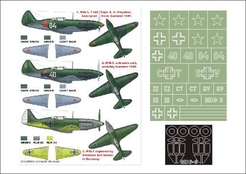 Montex K48152 MiG 3 (early) Trumpeter