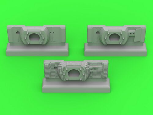 Master GM-72-023 PzKpfw VI Tiger I - gun mantlets - 3 optional types - to be used with gun barrels from sets GM-72-021 & GM-72-022
