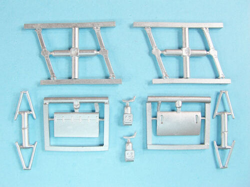 Scale Aircraft Conversions 72172 Fokker Dr.I Triplane - Landing Gear and Wing Struts - Set for 2 planes (designed to be used with Eduard kits)