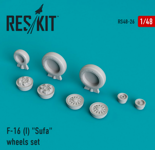 RES/KIT 48-0026 General Dynamics F-16 (I) "Sufa" wheels set