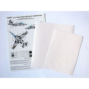 FOXBOT FM-48-010 Masks for digital camouflage of Su-25UB Blue 62, Ukrainian Air Forces