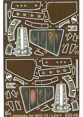 Part S32-007 MiG-15/Lim-1 airbrakes Trumpeter