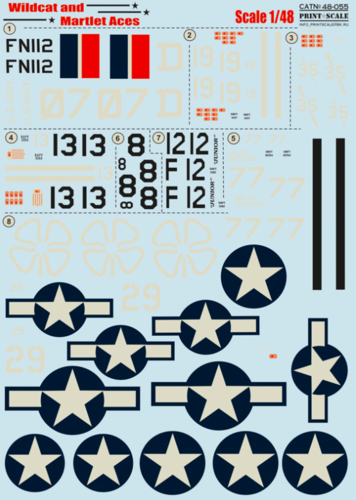 Print Scale 48-055 Wildcat and Martlet Aces