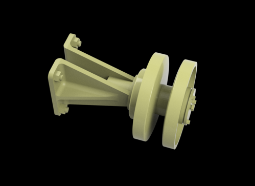 PanzerArt RE35-780 Welded Support With Return Rollers For Pz.Kpfw IV No. 4