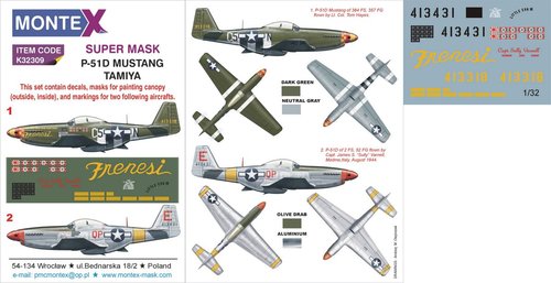 Montex K32309 P-51D Mustang Tamiya