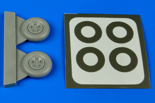 Aires 4637 Spitfire Mk.V five spokes wheels & paint masks