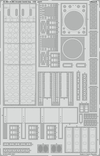 Eduard 32463 A-26C Invader bomb bay HOBBY BOSS
