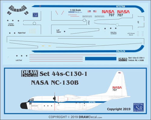 Draw Decal 44-C130-01 Lockheed NC-130 B - NASA