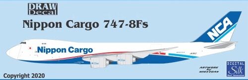 Draw Decal 44-747-56 Boeing 747-8F - Nippon Cargo