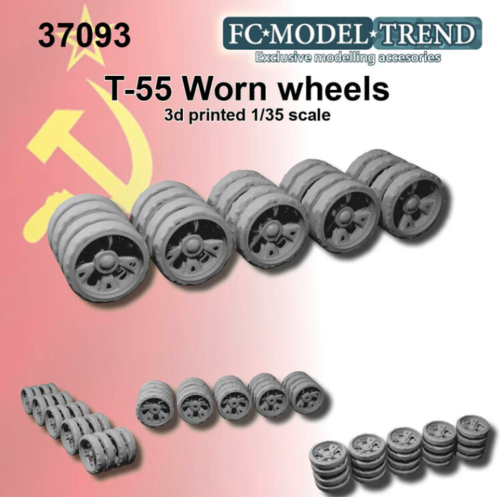 FC ModelTrend 37093 T-55 worn wheels