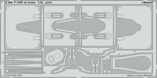 Eduard 32460 F-100F air brake TRUMPETER