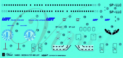 Vinci 144001 Boeing 737-400 LOT "Wspólna Sprawa"