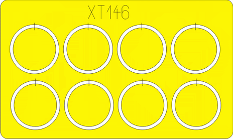 Eduard XT146 Bofors 40mm AA gun wheels ITALERI