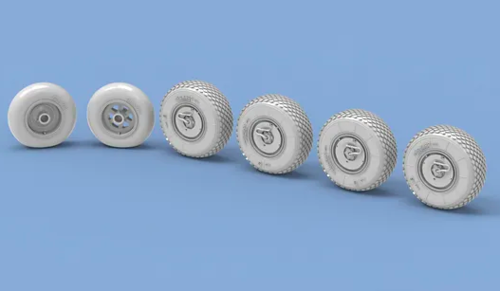 Rescue Models 144012 Heinkel He 219 Uhu wheel set
