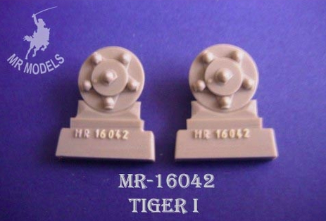 MR Modellbau 16042 Hub cover plates for Tiger I drive sprocket wheels