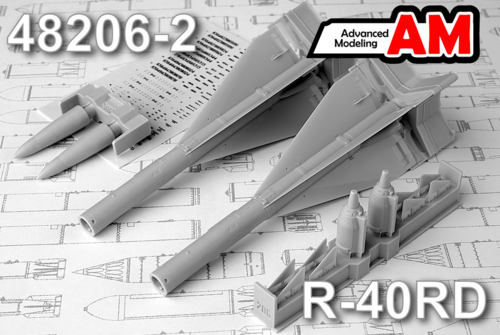 Advanced Modeling AMC48206-2 R-40RD Long range Air to Air missile set