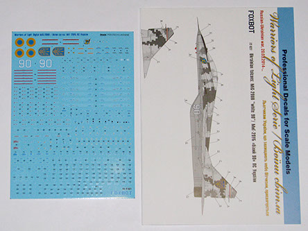 FOXBOT 72-027 Mikoyan MiG-29UB, Ukranian Air Forces, digital camouflage New