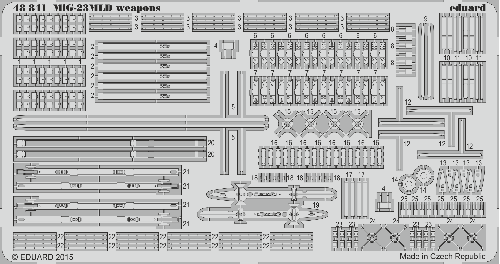 Eduard 48841 MiG-23MLD weapons Trumpeter 02856