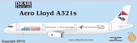 Draw Decal 44-A3N-74 Airbus A321 - Aero Lloyd