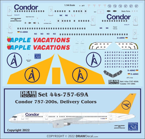 Draw Decal 44-757-69A Boeing 757-200 - Condor
