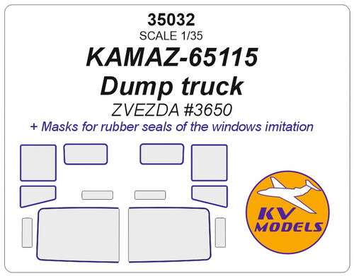 KV Models 35032 KAMAZ-65115 Dump Truck (ZVEZDA #3650)