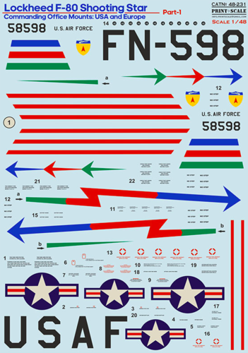 Print Scale 48-231 Lockheed F-80 Shooting Star. Part 1