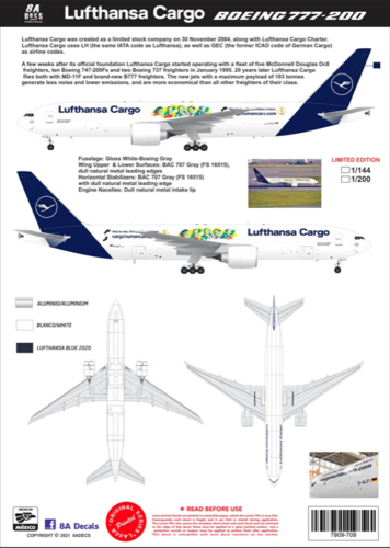 8aDecs 7909-709-144 Lufthansa Cargo 777 -200 V2