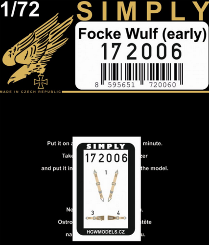HGW Models 172006 Focke-Wulf Early