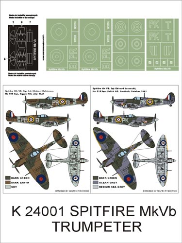Montex K24001 Spitfire MkVB Trumpeter