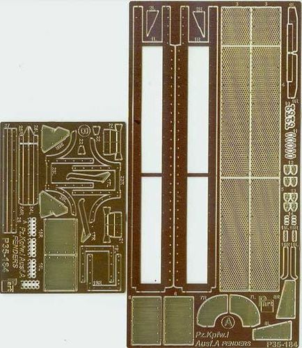 Part P35-184 PzKpfw I Ausf. A fenders Tristar