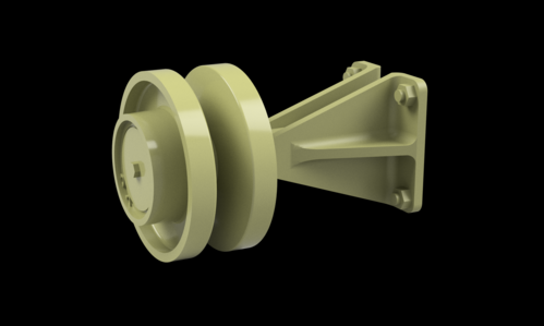 PanzerArt RE35-777 Welded Support With Return Rollers For Pz.Kpfw IV No. 1
